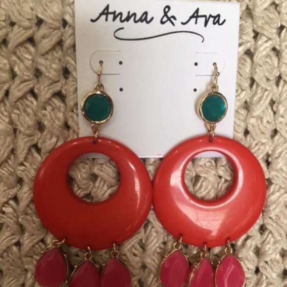Anna & Ava | Jewelry | Anna And Ava Multicolored Drop Earrings | Poshmark